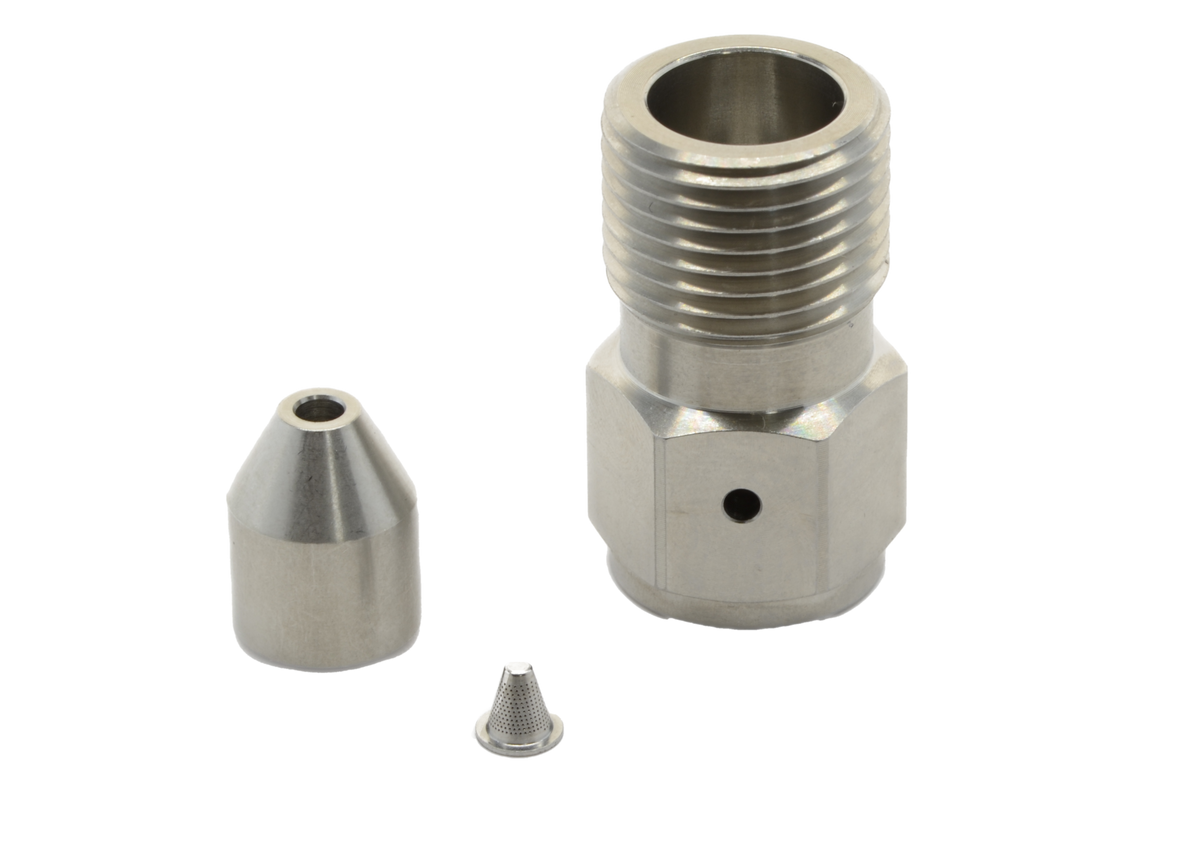 Thimble Filter Assembly, 1/4F - 3/8M, HWS#16055 — Hennco Waterjet Supply