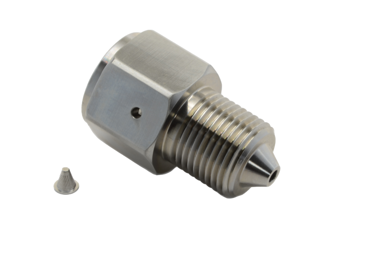 Thimble Filter Assembly, 3/8F - 3/8M, HWS#16056 — Hennco Waterjet Supply